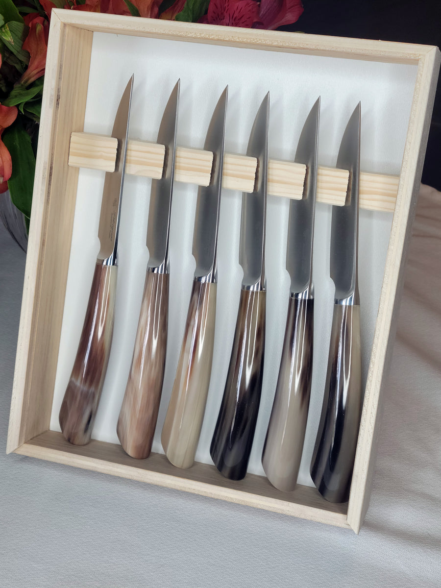 Luxury Dinner Knives Rustic-Light Domestic Ox (Set of 6) – Killer Vino